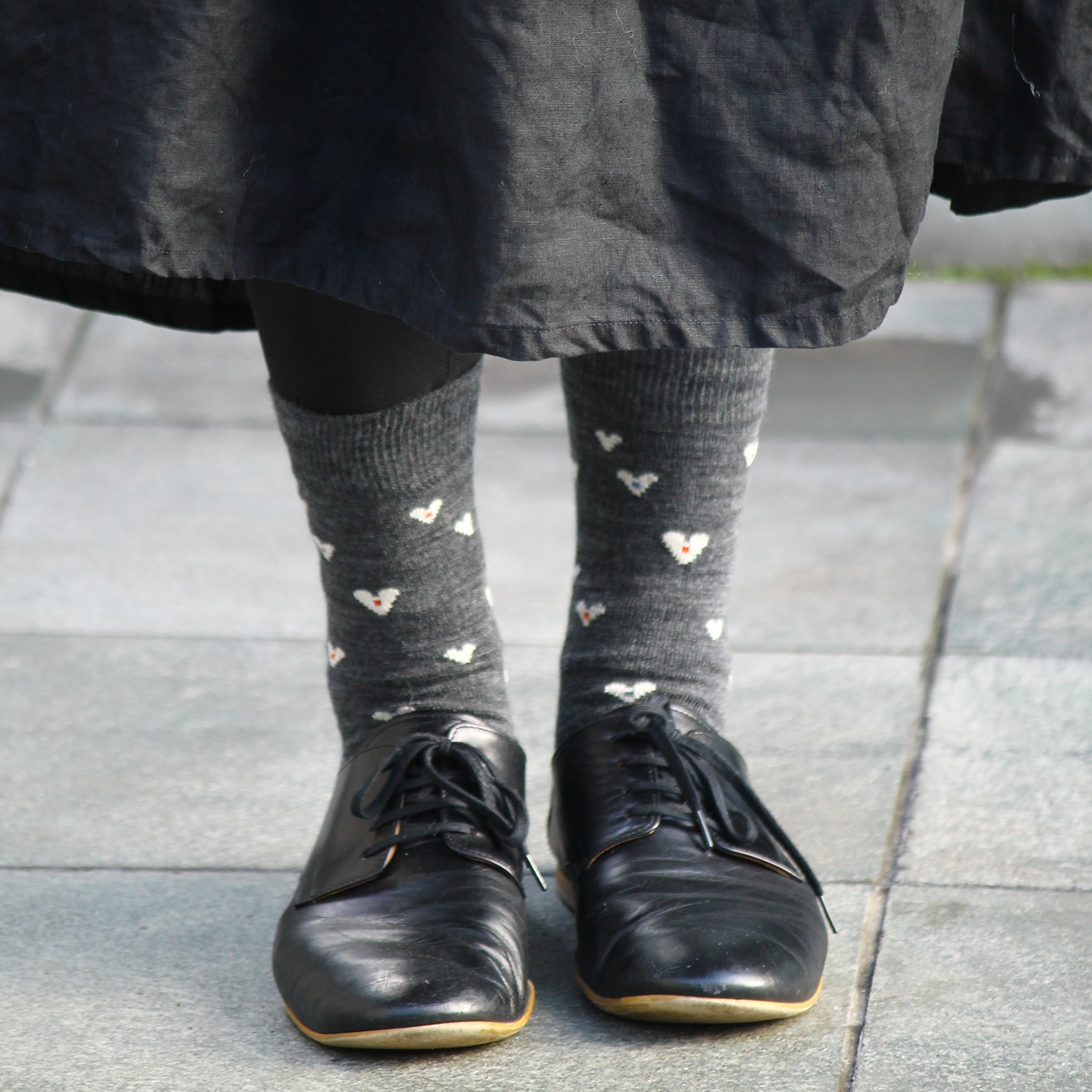 [レディース] Bengt&Lotta/ベングト＆ロッタ ソックス スモールハート グレー | サステナブルショップ エコンフォートハウス ecomfortHouse｜KLIPPAN（クリッ ...