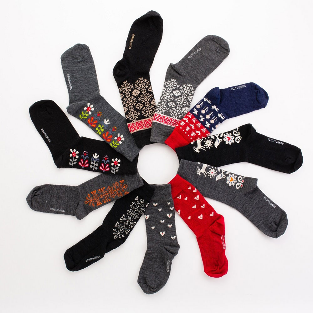 [レディース] Bengt&Lotta/ベングト＆ロッタ ソックス ホース グレー | サステナブルショップ エコンフォートハウス ecomfortHouse｜KLIPPAN（クリッパン）総輸入元