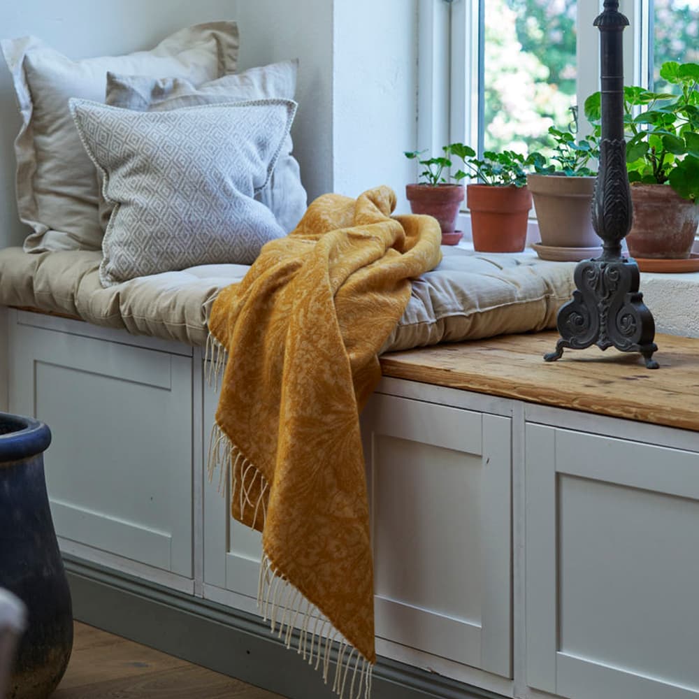 KLIPPAN/クリッパン ウールスロー アルカディア マスタード | サステナブルショップ エコンフォートハウス ecomfortHouse｜KLIPPAN（クリッパン）総輸入元