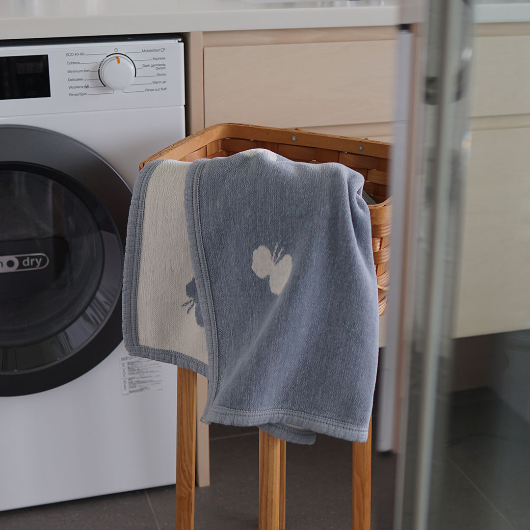 KLIPPAN/クリッパン シュニールコットン ハーフブランケット FOREST SPOON ブルー | サステナブルショップ エコンフォートハウス ecomfortHouse｜KLIPPAN ...