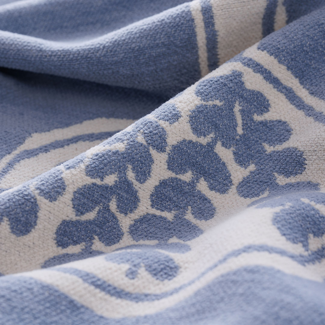 KLIPPAN/クリッパン シュニールコットン ハーフブランケット FOREST SPOON ブルー | サステナブルショップ エコンフォートハウス ecomfortHouse｜KLIPPAN ...